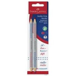 Faber-Castell Buntstifte Jumbo Grip rot/blau, 2er Set