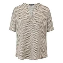 Bluse Rundhals-&shy;Ausschnitt Fadenmeister Berlin beige, 38