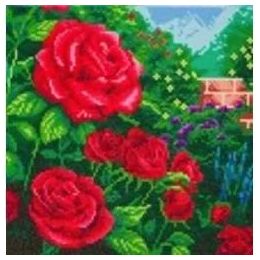 Craft Buddy CAK-TK1M - Crystal Art, Perfect Red Rose, Thomas Kinkade Kit, 30x30cm