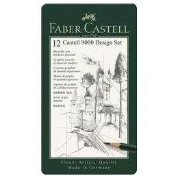 Faber-Castell Bleistifte Castell 9000 Design Set, 5B-5H, 12er Set