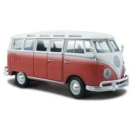Maisto 1:25 VW Bus ''Samba'', rot/wei&szlig;
