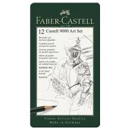 Faber-Castell Bleistifte Castell 9000 Design Set, 8B-2H, 12er Set