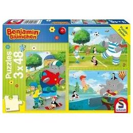 Schmidt Spiele Benj.Bl. Sport und Spiel mit T&ouml;r&ouml;&ouml;, 3x48 Teile