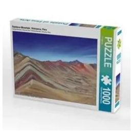 Calvendo Puzzle Rainbow Mountain, Vinicunca, Peru 1000 Teile Lege-Gr&ouml;&szlig;e 64 x 48 cm Foto-Puzzle Bild von &copy; viaje.ch