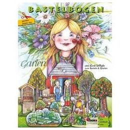 Garten basteln Kinder 6+ Bastelbogen Ausschneidebogen
