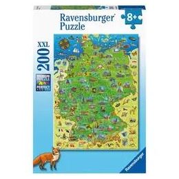 Puzzle Ravensburger Bunte Deutschlandkarte XXL 200 Teile