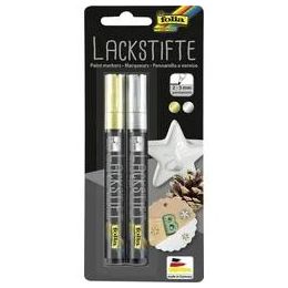 Folia Lackstifte 2-3mm gold & silber 2er Set