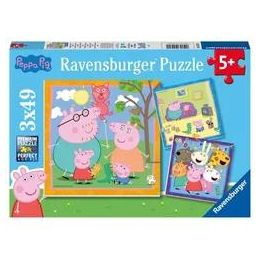 Puzzle Ravensburger Peppas Familie und Freunde 3 X 49 Teile