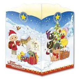 TR&Ouml;TSCH - Windlicht Adventskalender "Unser Sandm&auml;nnchen" Weihnachtskalender mit 24 leuchtenden Motiven
