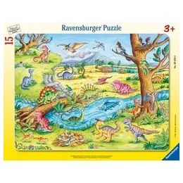 Rahmenpuzzle Ravensburger Die kleinen Dinosaurier 12 Teile