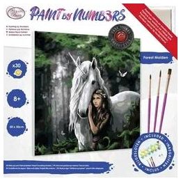 Craft Buddy PBN5050E - Paint by Numbers, Forest Maiden, 50x50 cm