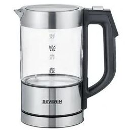 Severin WK 3458 Wasserkocher schnurlos, BPA-frei Edelstahl, Schwarz Fassungsverm&ouml;gen: 0.5l