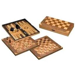 Philos Schach Backgammon Dame Set, Feld 43 mm