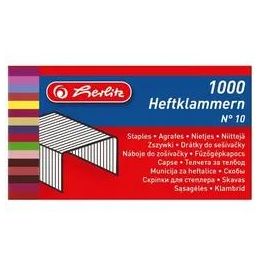 Herlitz Heftklammer No.10 verzinkt 2 x 1000 St&uuml;ck