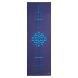 Yogamatte Leela Collection Yantra/Alignment, dunkelblau