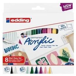 Edding Acrylmarker Acrylic 5300+5100 nordic 8er Starter Set