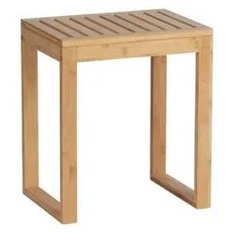 Wenko Badhocker Mod. Bamboo, Hocker aus Bambus