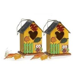 HTI-Living Vogelhaus 2er Set Eule