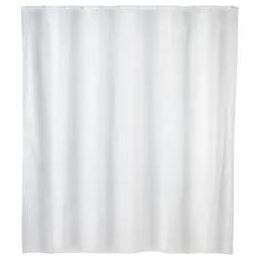 Wenko Anti-Schimmel Duschvorhang Uni White, Textil (Polyester), 120 x 200 cm, waschbar