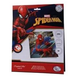 CRAFT Buddy CCK-MCU905 - Crystal Art Card Kit, Marvel Spiderman, 18x18 cm, Diamond Painting, Kunst-Gru&szlig;karte