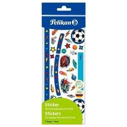 Pelikan Sticker Blau/Fussball f&uuml;r Deckfarbkasten K12/K24