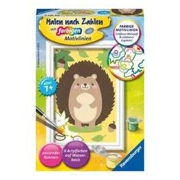 Ravensburger CreArt, Malen nach Zahlen Kinder - Kleiner Igel
