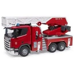 Bruder 03591 Scania Super 560R Feuerwehr mit Drehleiter, Wasserpumpe, L+S Modu