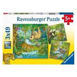 Puzzle Ravensburger Im Urwald 3 X 49 Teile