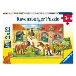 Puzzle Ravensburger Ferien auf dem Pferdehof 2 X 12 Teile