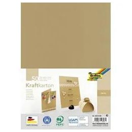 Folia Kraftkarton 230g/m2 DIN A4, 50 Blatt