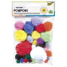 Folia Pompons MIX BUNT 30er Set