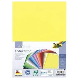 Folia Fotokarton DIN A4, 50 Blatt in 25 Farben
