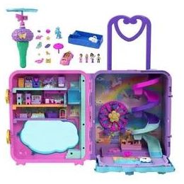 Mattel Polly Pocket Puppen Pollyville Urlaub im Rollkoffer Spielset