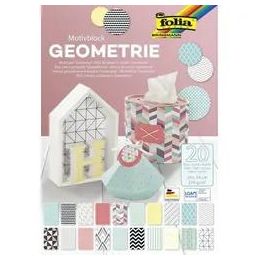Folia Motivblock GEOMETRIE 24x34cm, 20 Blatt