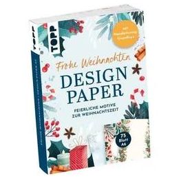 Frechverlag Design Paper A6 Frohe Weihnachten. Mit Handlettering-Grundkurs