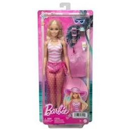 Blonde Barbie-Puppe mit Badeanzug und Strand-Accessoires