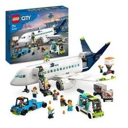 Lego City 60367 Passagierflugzeug Set, gro&szlig;es Flugzeug-Modell mit Fahrzeugen
