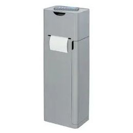Wenko Stand WC-Garnitur Mod. Imon 6 in 1 Grau matt, mit Ablage