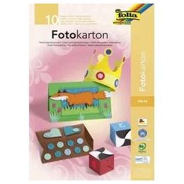 Folia Fotokartonblock, DIN A3 10 Bogen, farbig sortiert