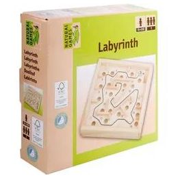 Natural Games Holz Labyrinth 12 x 12 cm