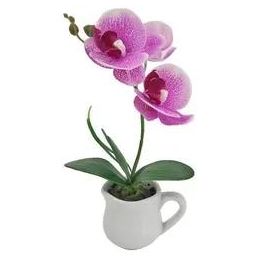 NTK-Collection Kunstblume pink Orchidee im Topf Leilani