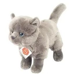 HERMANN TEDDY ORIGINAL Teddy Hermann 91836 - Katze Kart&auml;user stehend, 20 cm, Pl&uuml;schtier