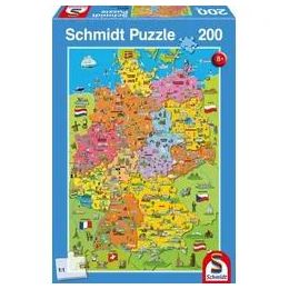 Schmidt Spiele Deutschlandkarte mit Bildern (Kinderpuzzle)