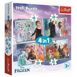 Trefl 4 in 1 Puzzle 12,15, 20, 24 Teile Frozen