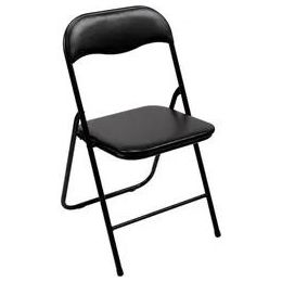 Perel folding chair padded Camping Stuhl Schwarz FP168B
