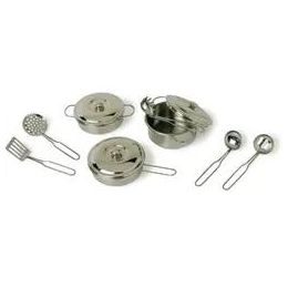 Small Foot 8953 - Kochgeschirr Profi, Koch-Set f&uuml;r Kinderk&uuml;che, Metall, 11-teilig