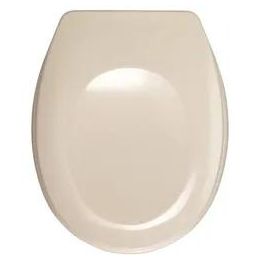 Wenko WC-Sitz Mod. Bergamo Beige, aus antibakteriellem Duroplast
