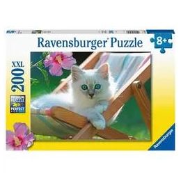 Puzzle Ravensburger Wei&szlig;es K&auml;tzchen 200 Teile XXL