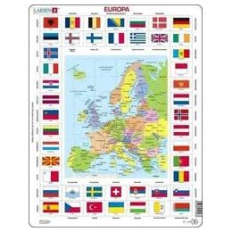 Larsen Europa L&auml;nder + Flaggen (Kinderpuzzle)