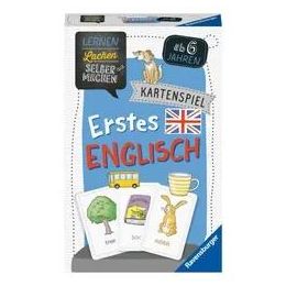 Ravensburger 80543 - Lernen Lachen Selbermachen: Erstes Englisch, Kinderspiel ab 6 Jahren, Lernspiel f&uuml;r 1-4 Spieler, Kartenspiel